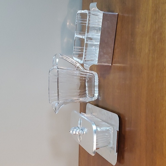 Kitchen | Vintage Crystal Creamer Butter Dish And Divided Dish Hammered ...